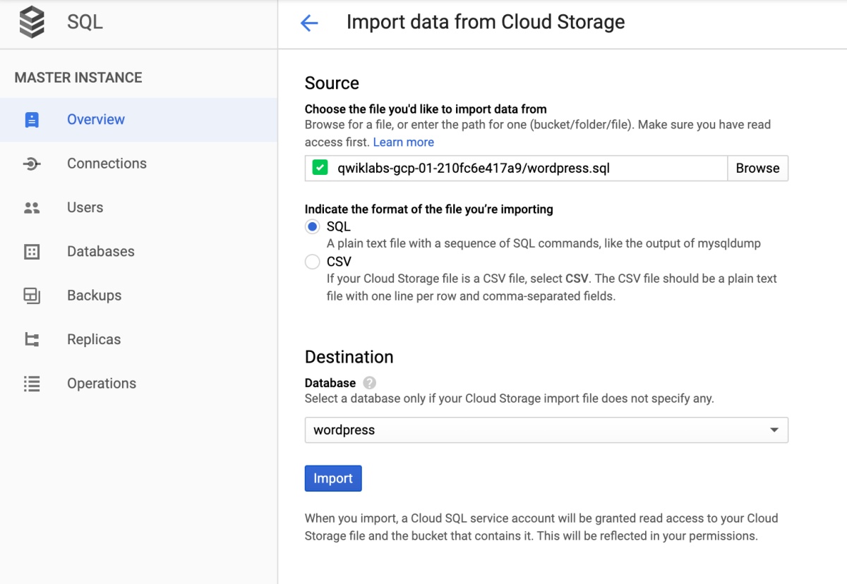 [Qwiklabs]MySQLデータベースのGoogle Cloud SQLへの移行 | one more step